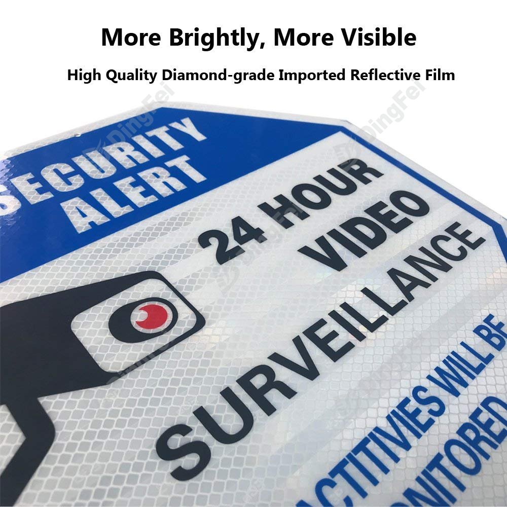 Street Warning Security Traffic Safety Reflective Aluminum Sign ...