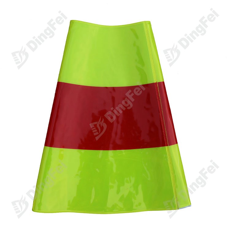 Custom Road Safety Reflective Yellow Traffic Cone Sleeve | Prismatic ...