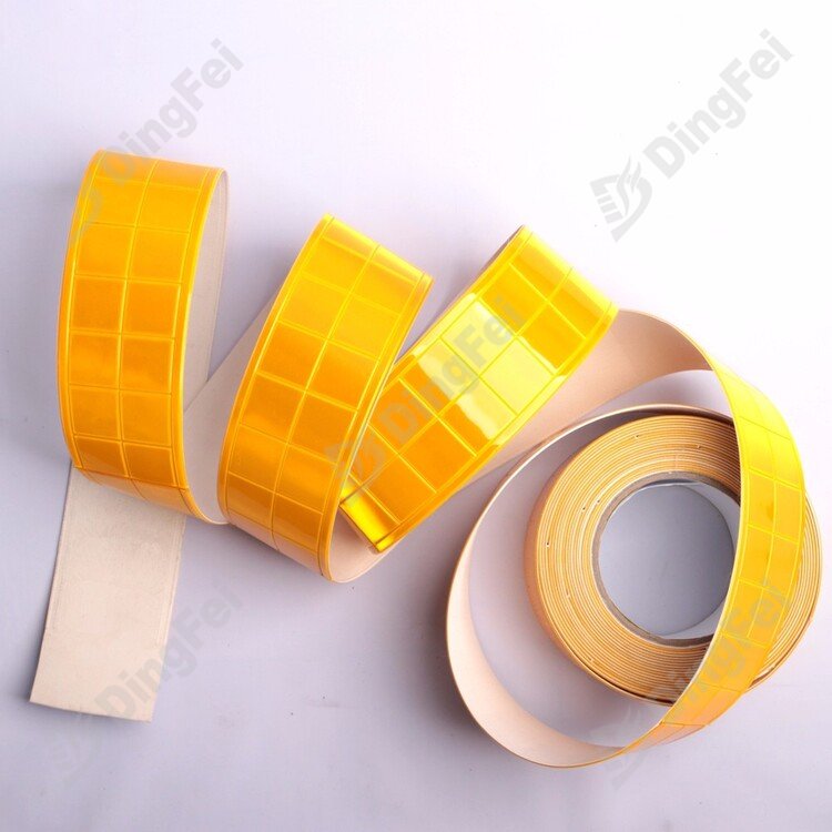 Fluorescent Orange PVC Reflective Tape For Clothing | Prismatic ...