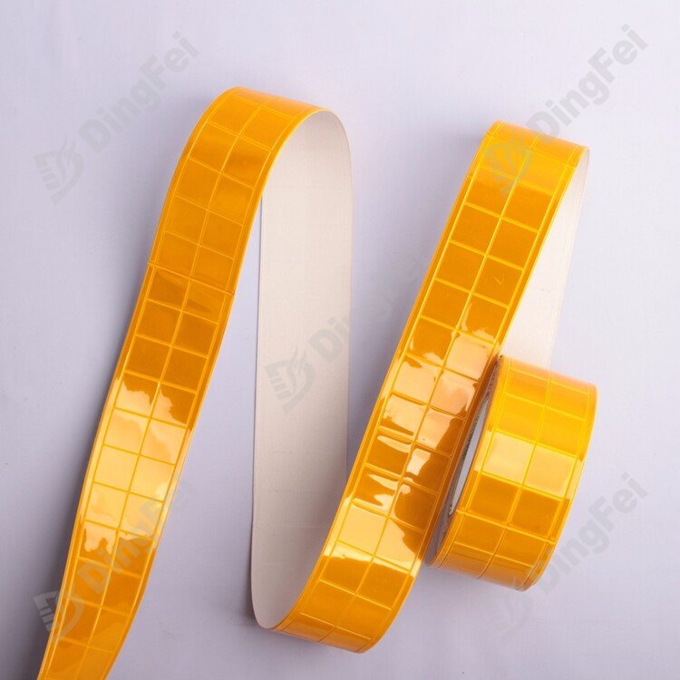 Fluorescent Orange PVC Reflective Tape For Clothing | Prismatic ...