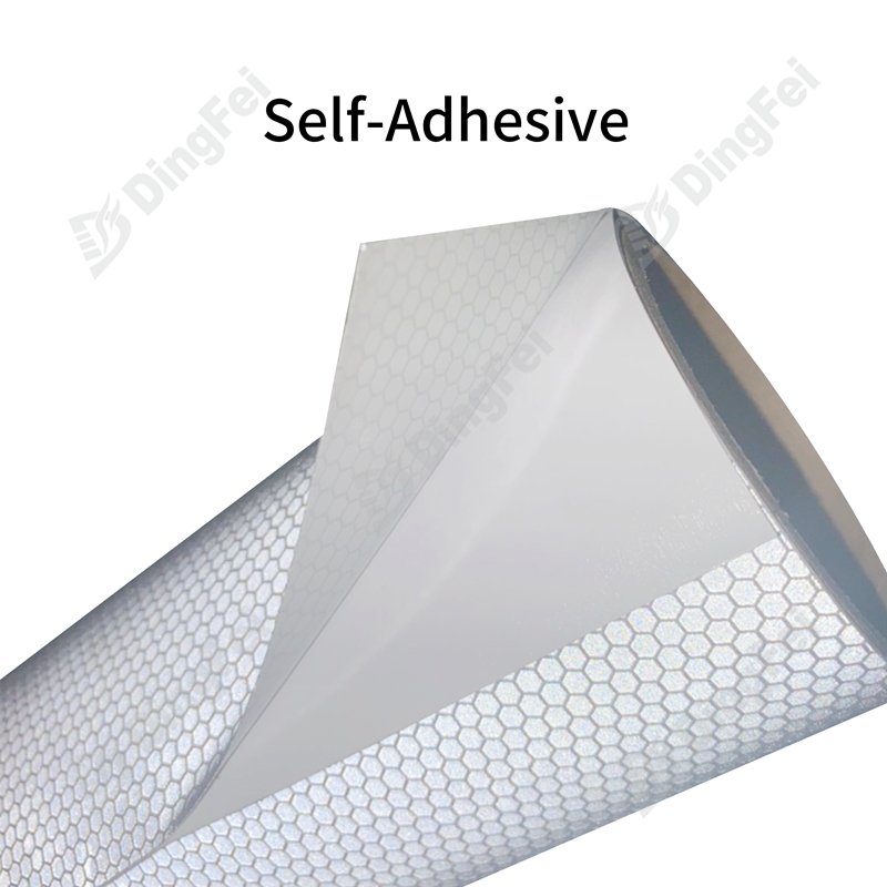 White PVC Material Glass Beads Reflective Sheeting Film Roll ...