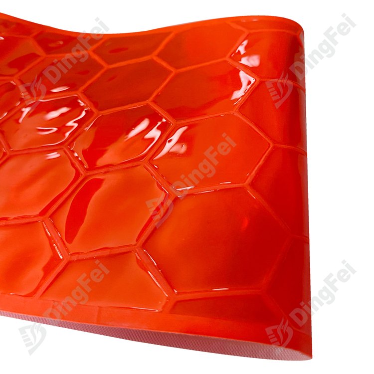 Fluorescent Orange PVC Reflective Traffic Cone Cover Sleeve | Prismatic ...