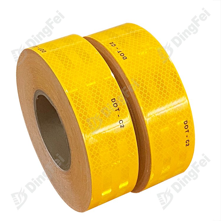 Yellow Reflective Tape | Prismatic reflective film, PVC cone sleeve ...