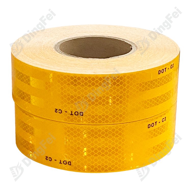 Yellow Reflective Tape | Prismatic reflective film, PVC cone sleeve ...