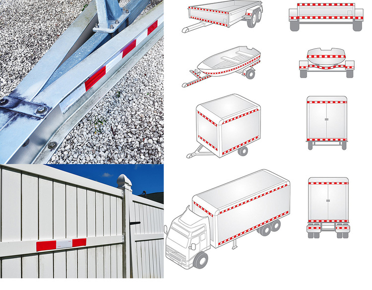 Reflective Tape For Trailers | Prismatic reflective film, PVC cone ...