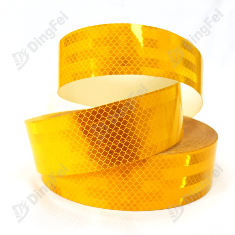 Amber Reflective Tape | Prismatic reflective film, PVC cone sleeve ...