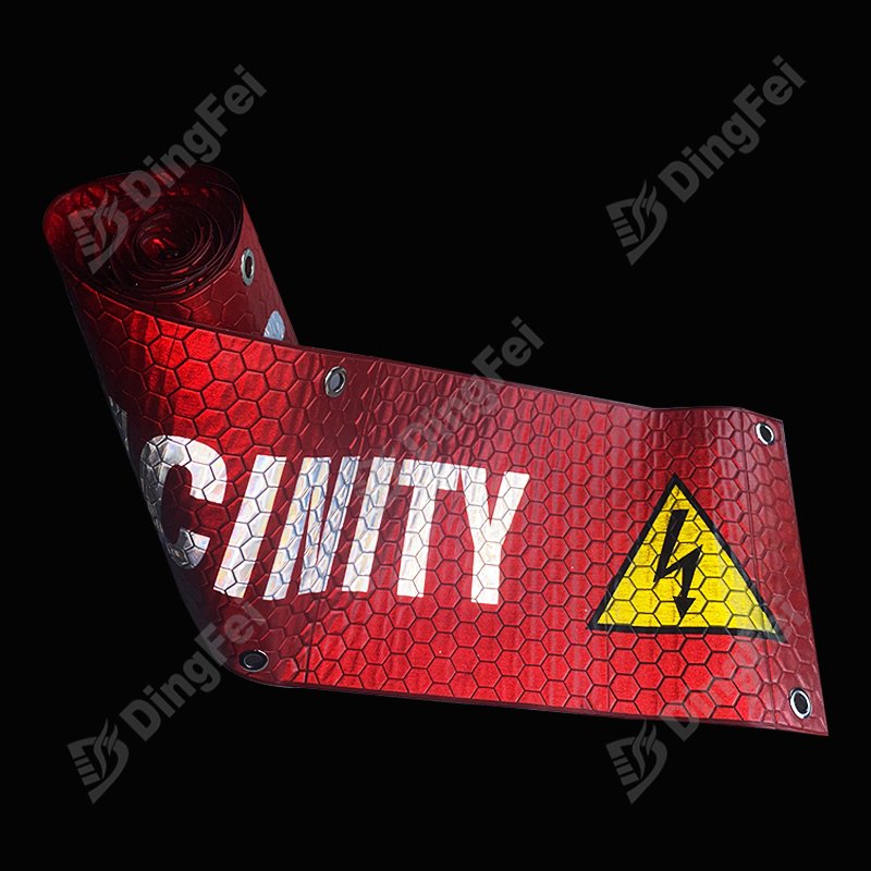 Reflective Roll Up Banner Sign | Prismatic reflective film, PVC cone ...