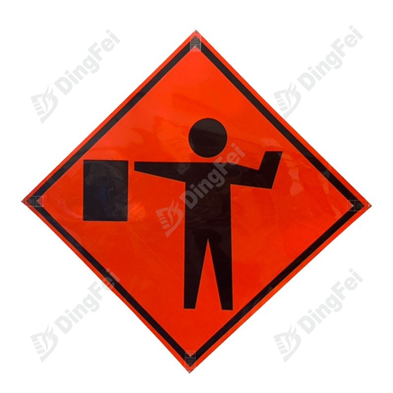 Diamond Grade Roll Up Sign | Prismatic reflective film, PVC cone sleeve ...