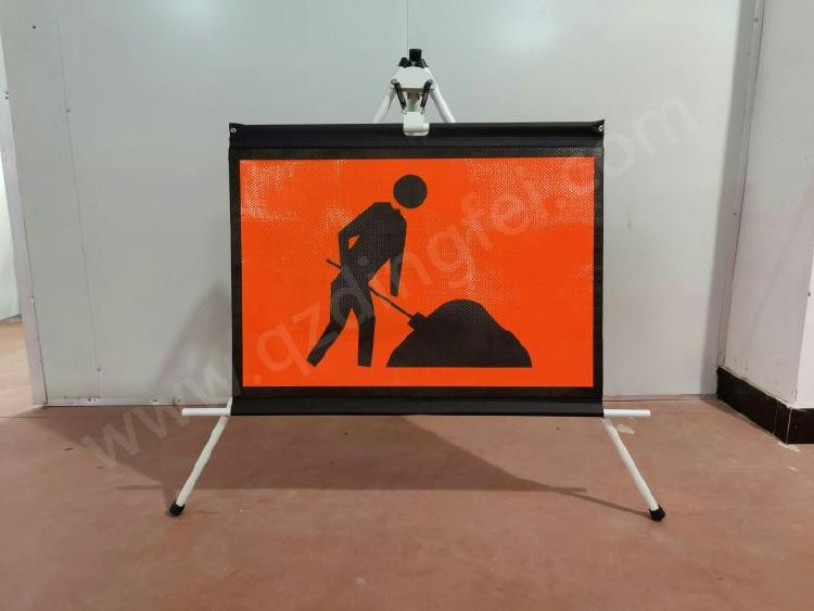 Tripod Roll Up Traffic Sign | Prismatic reflective film, PVC cone ...