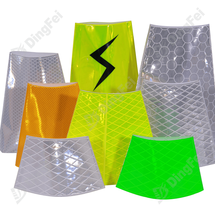 Traffic Cone Reflective Sleeve | Prismatic reflective film, PVC cone ...