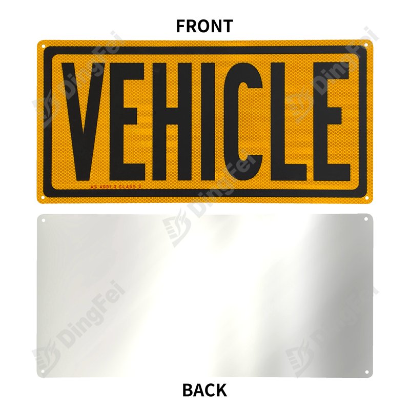 Long Vehicle Reflective Metal Sign | Prismatic reflective film, PVC ...