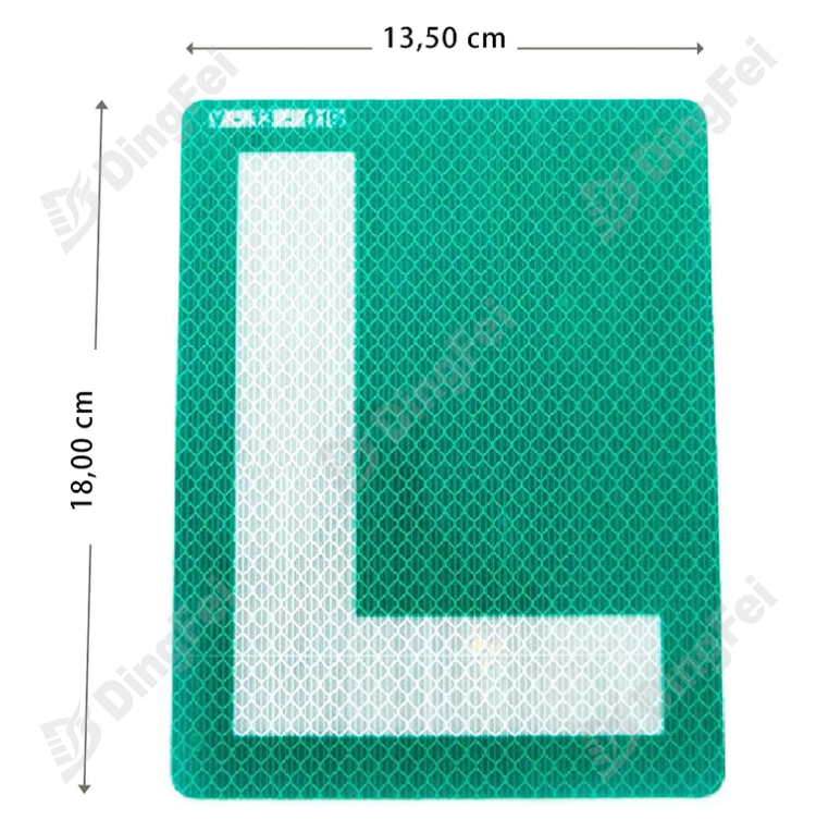 Spain "L" Plate For New Driver | Prismatic reflective film, PVC cone ...