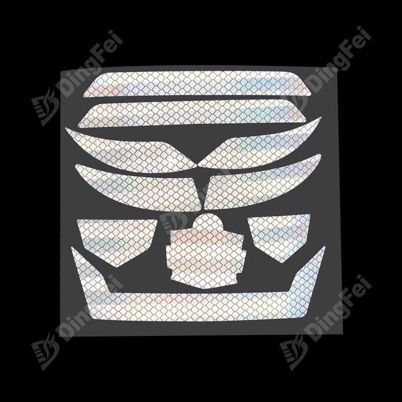 White Reflective Sticker For Helmet | Prismatic reflective film, PVC ...