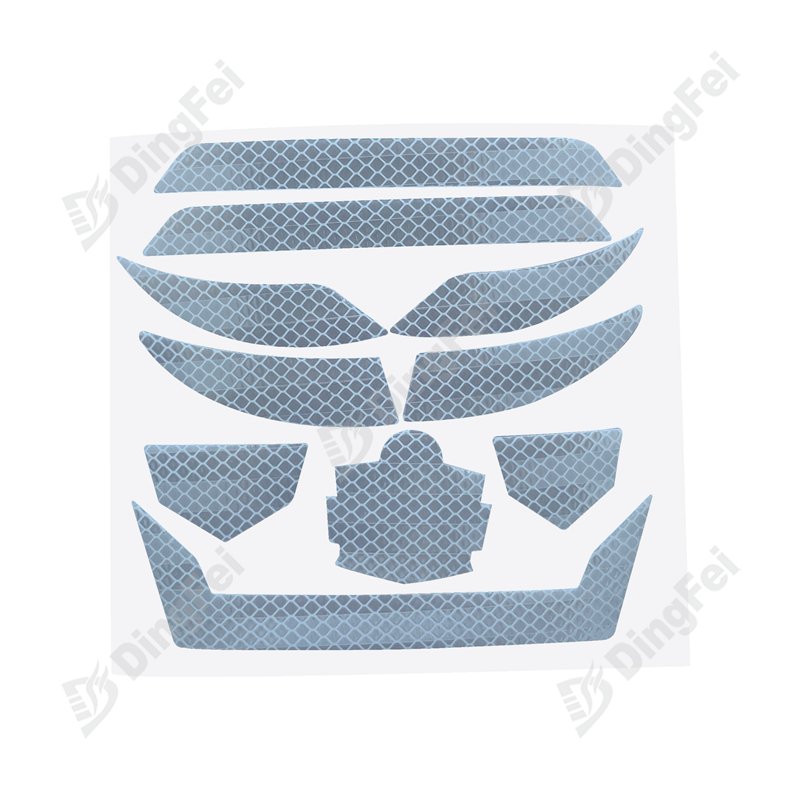 White Reflective Sticker For Helmet | Prismatic reflective film, PVC ...