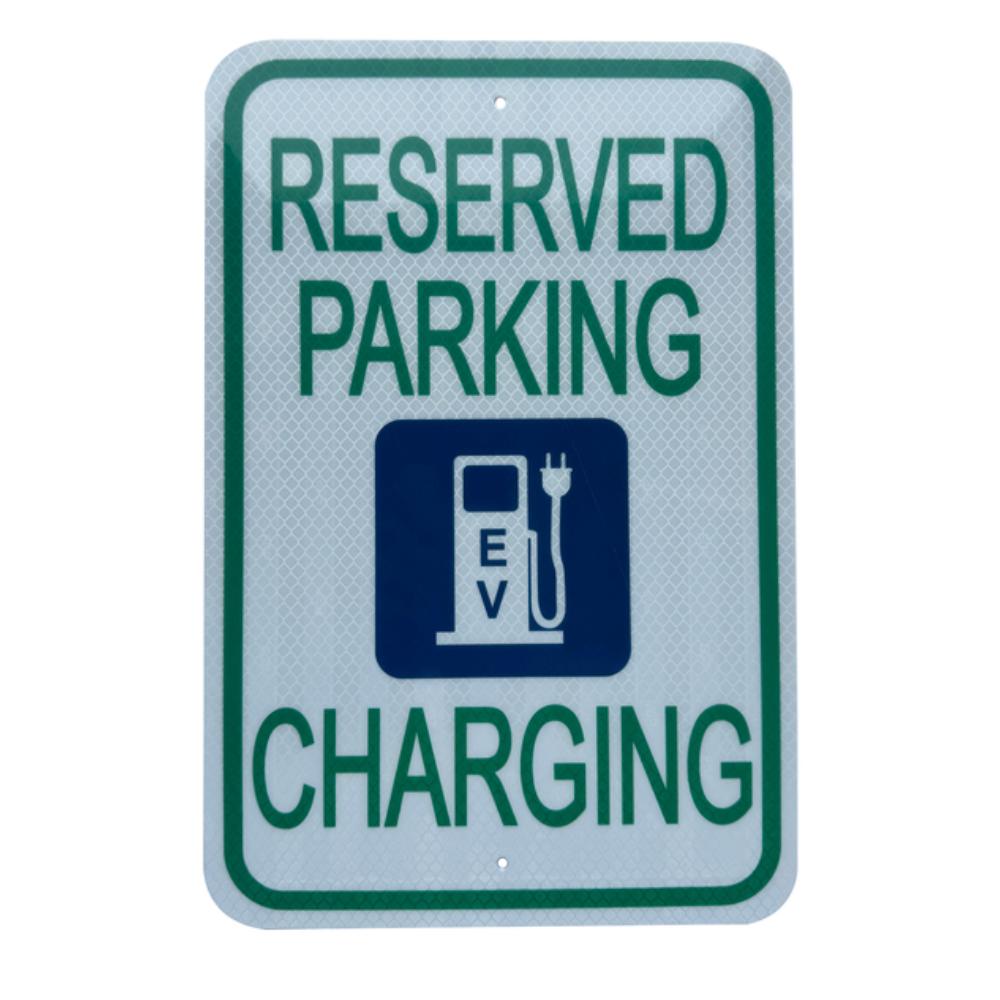 Reserved Parking Electric Vehicle Charging Sign | Prismatic reflective ...