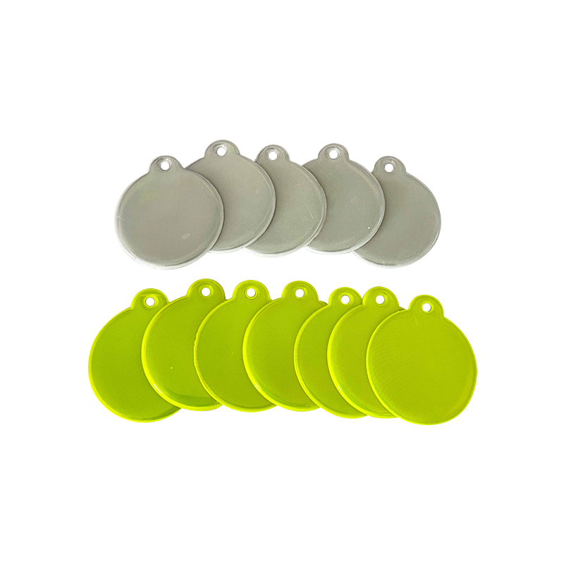 Round Shape Custom Reflective Keychain | Prismatic reflective film, PVC ...