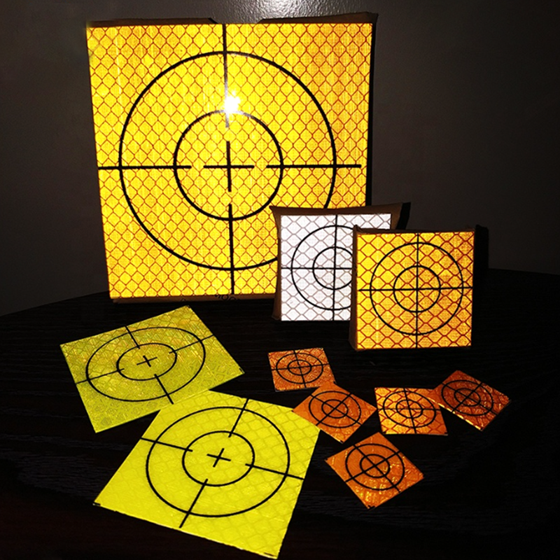 Yellow Retro Reflective Tape Survey Target | Prismatic reflective film ...