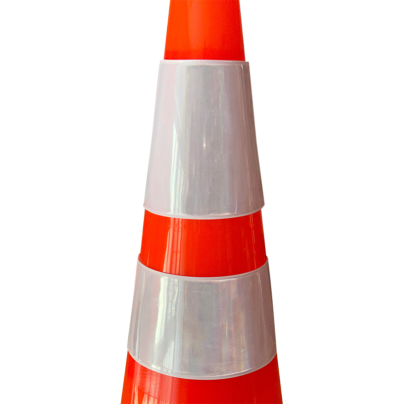 White Replacement Reflective Traffic Cone Sleeve | Prismatic reflective ...