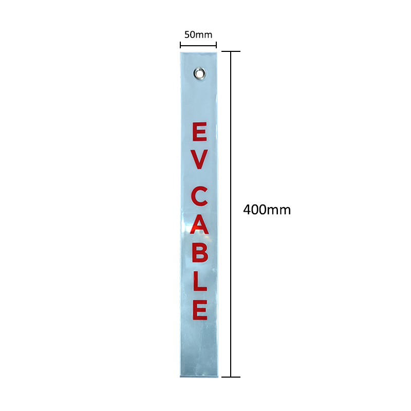 Red White EV Cable Reflective Mine Hanging Streamers | Prismatic ...