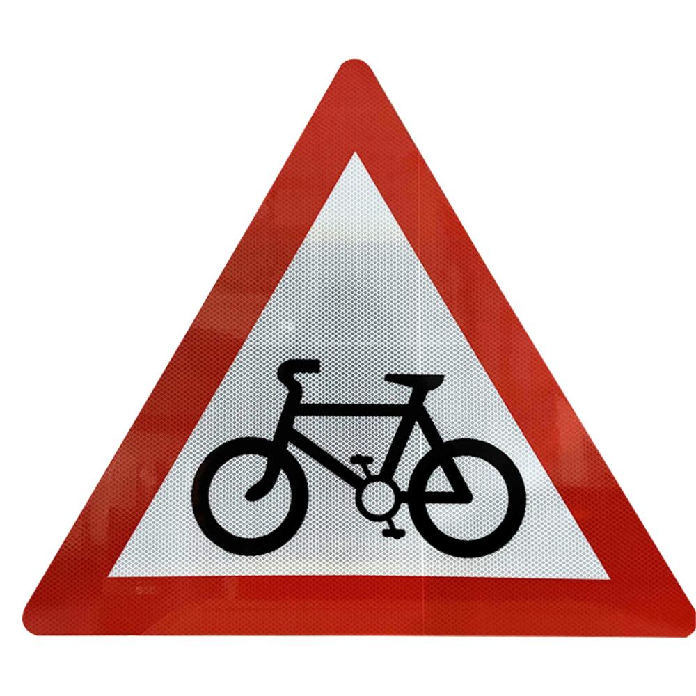 Diamond Grade Reflective Aluminum Cycle Route Ahead Sign | Prismatic ...