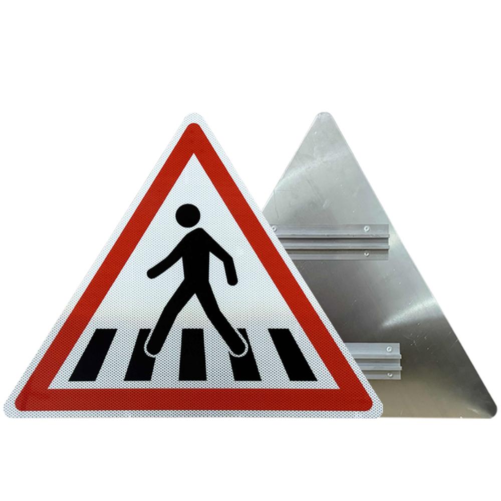 Diamond Grade Reflective Aluminum Pedestrian Crossing Ahead Sign ...
