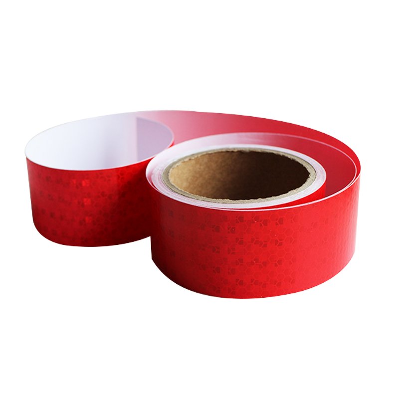 Red Honeycomb Pattern PVC Reflective Safety Tape | Prismatic reflective ...