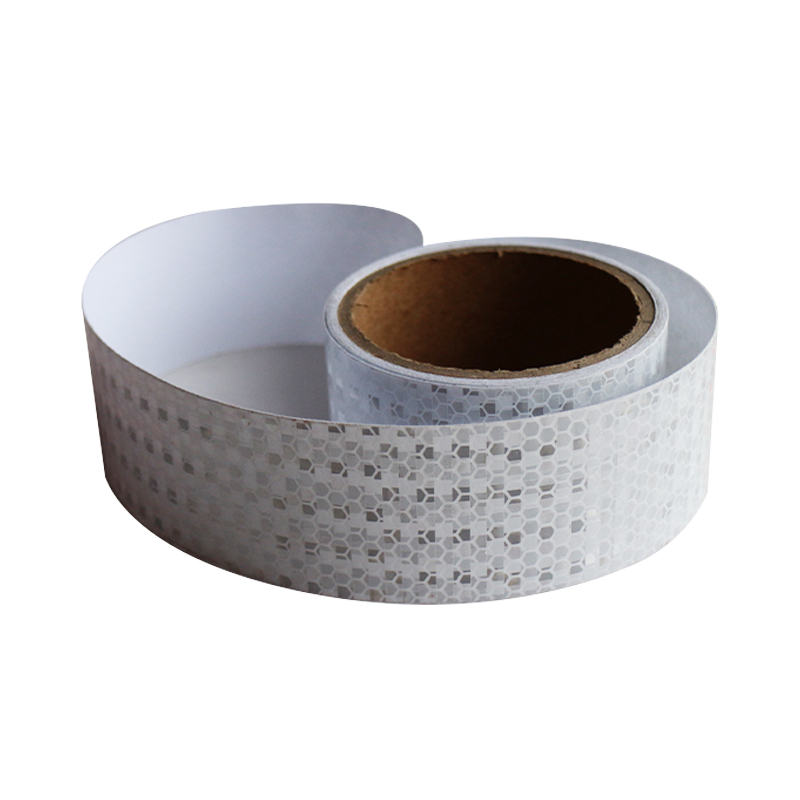 White Honeycomb Pattern PVC Reflective Safety Tape | Prismatic ...