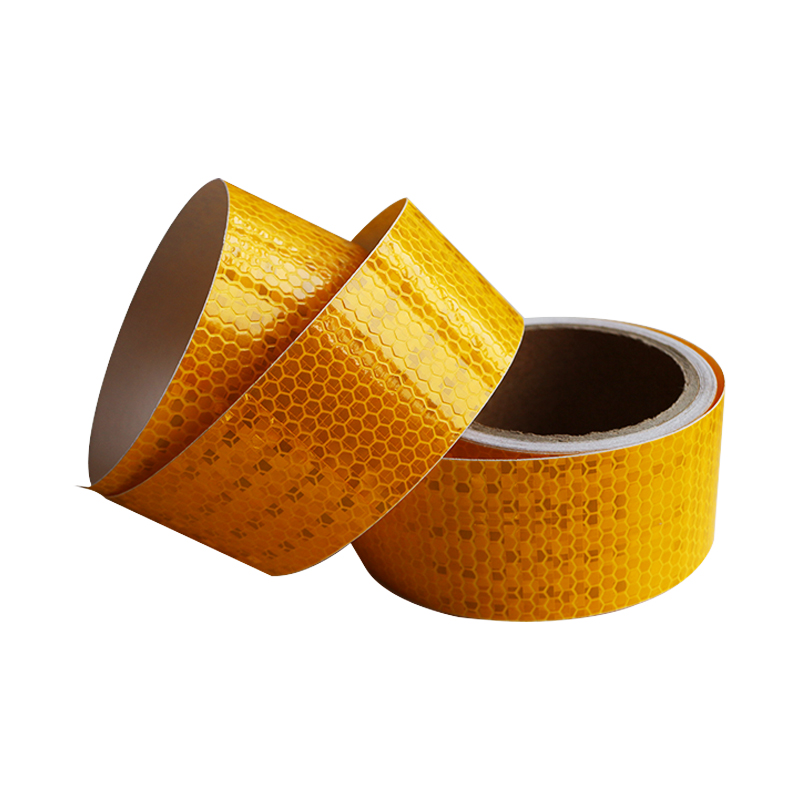 Yellow Honeycomb Pattern PVC Reflective Safety Tape | Prismatic ...