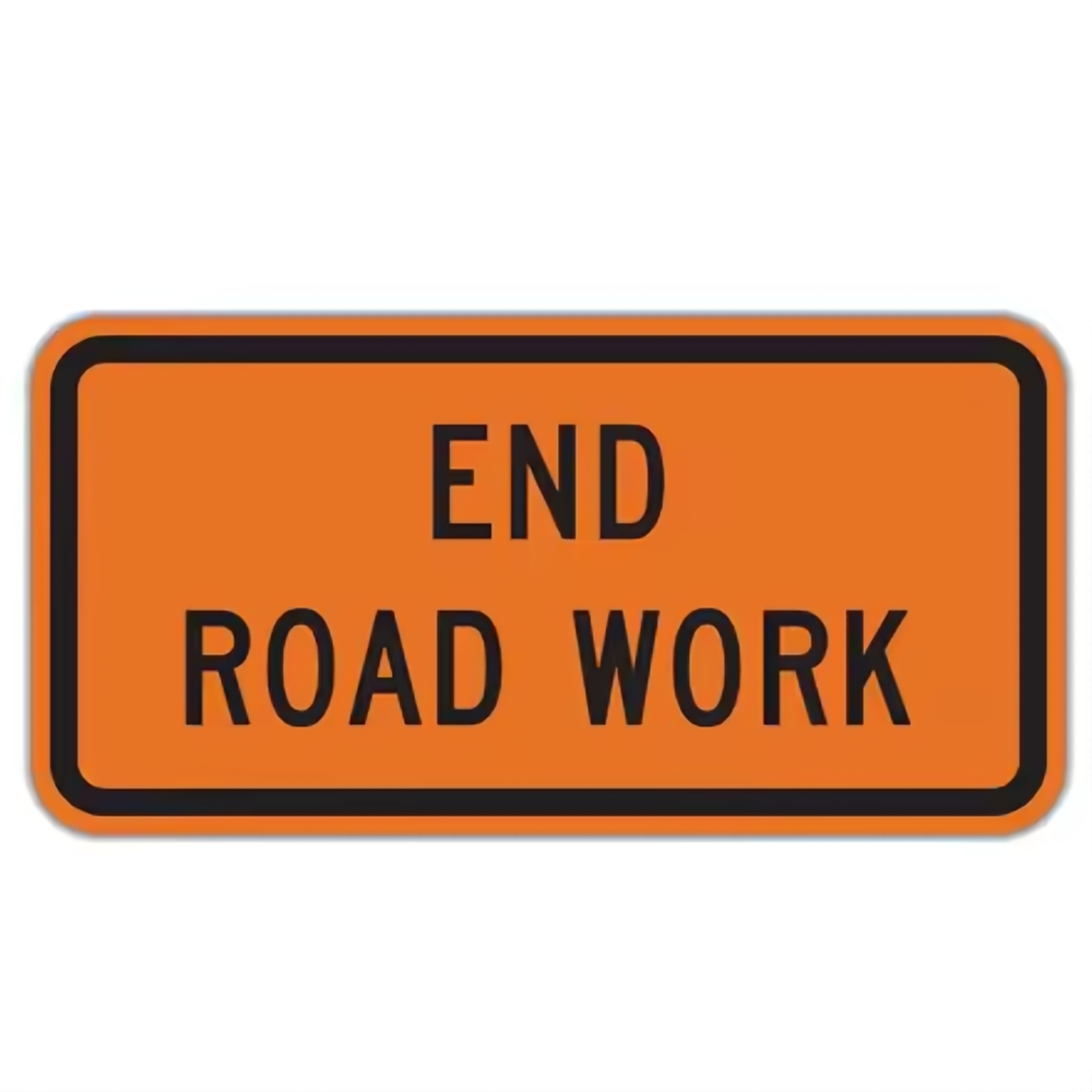 Diamond Grade Reflective Aluminum Road Work Ahead Sign | Prismatic ...