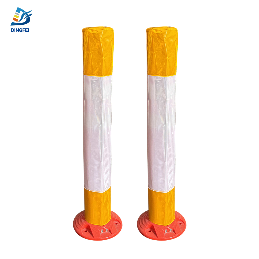 Yellow White Reflective Sleeve for Delineator Post | Prismatic ...