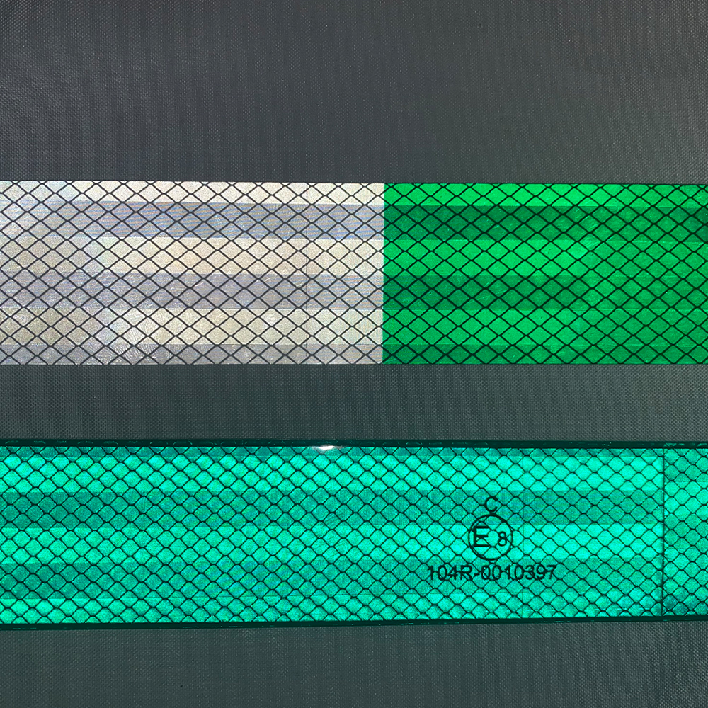 Green ECE104R Reflective Conspicuity Tape | Prismatic reflective film ...