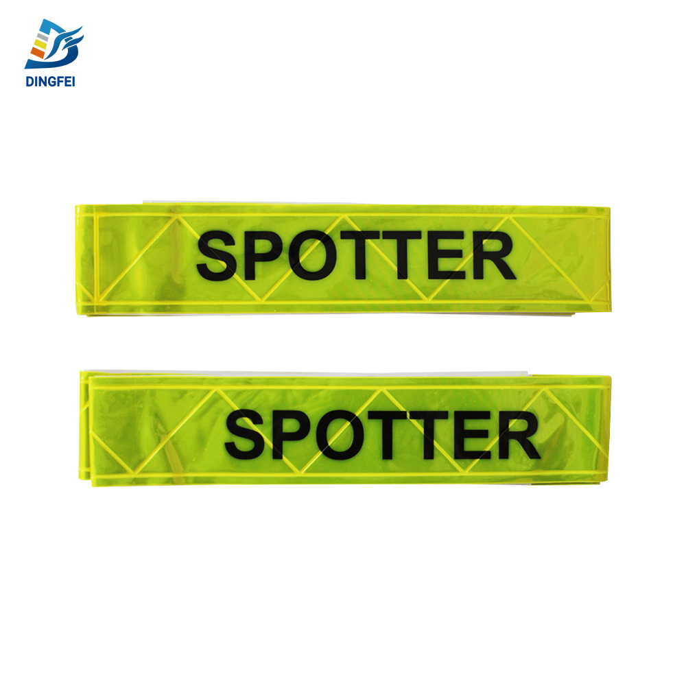 Fluorescent Yellow Spotter PVC Reflective Belt | Prismatic reflective ...
