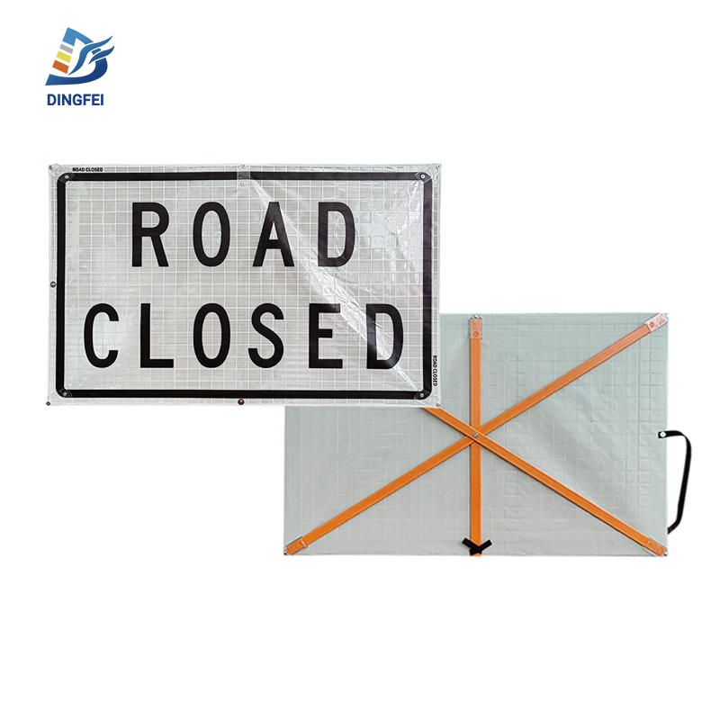 48" x 30" Road Closed Reflective Roll Up Traffic Sign | Prismatic ...