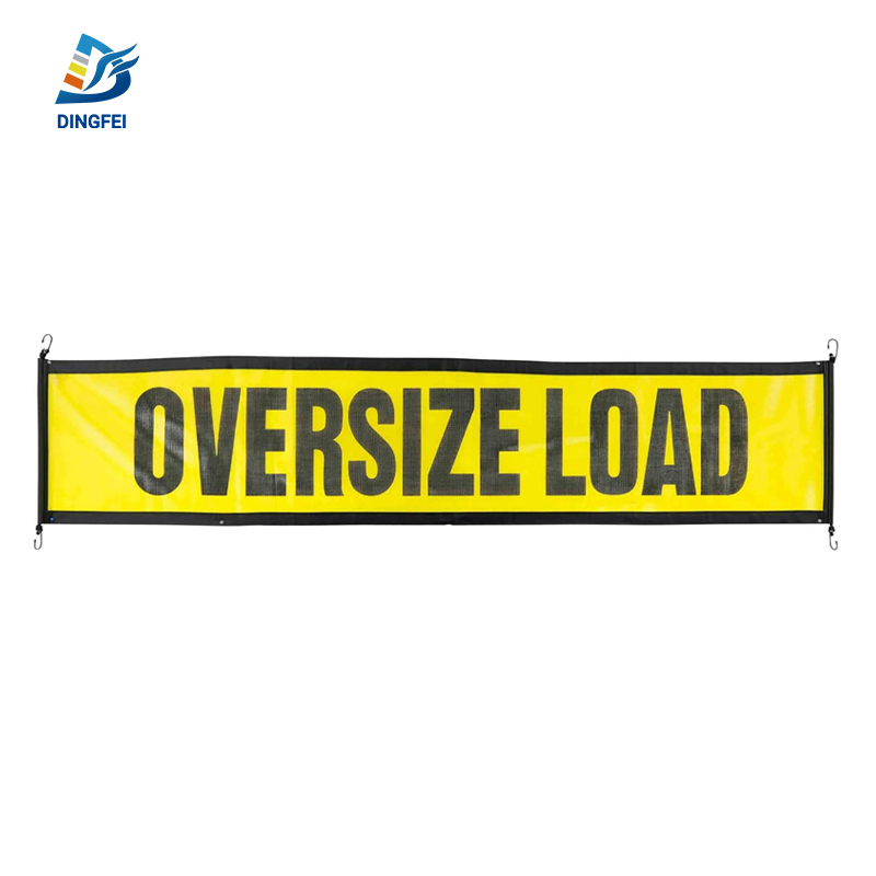 PVC Nylon Mesh Oversize Load Truck Banner | Prismatic reflective film ...
