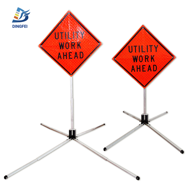 Heavy Duty Steel Dual Spring Stand for Roll Up Traffic Signs ...