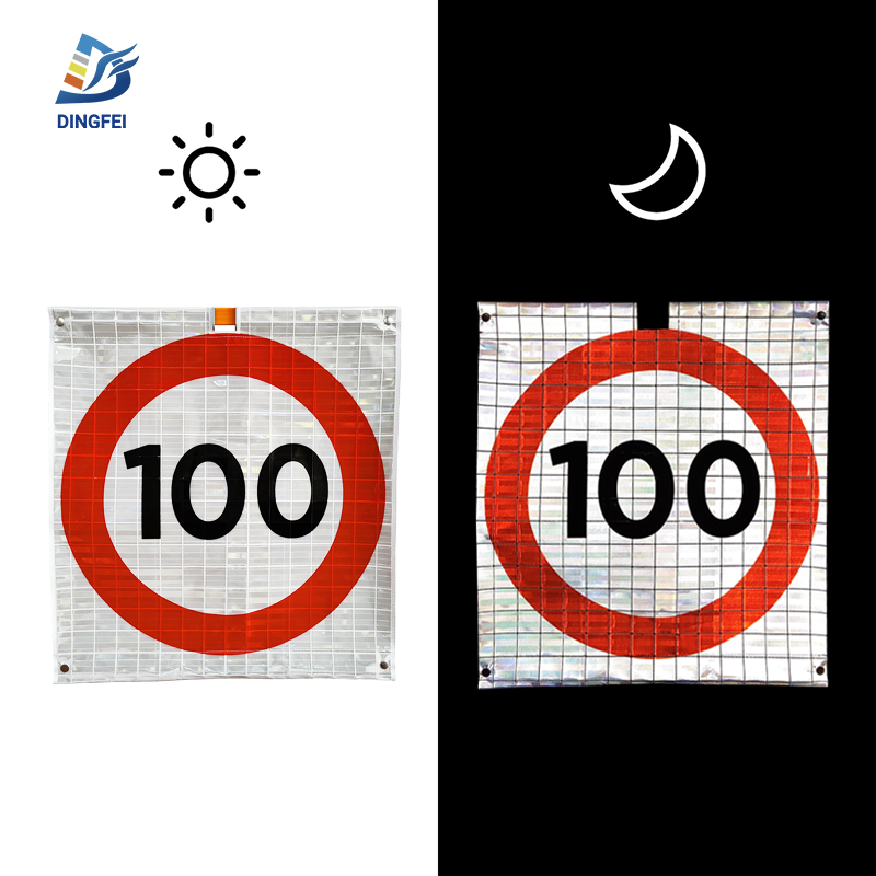 100KM Speed Limit Reflective Folding Warning Sign | Prismatic ...