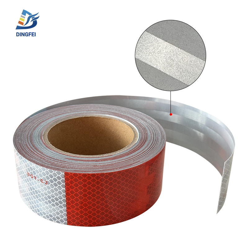 Red White DOT-C2 Metalized Reflective Tape for Trucks | Prismatic ...