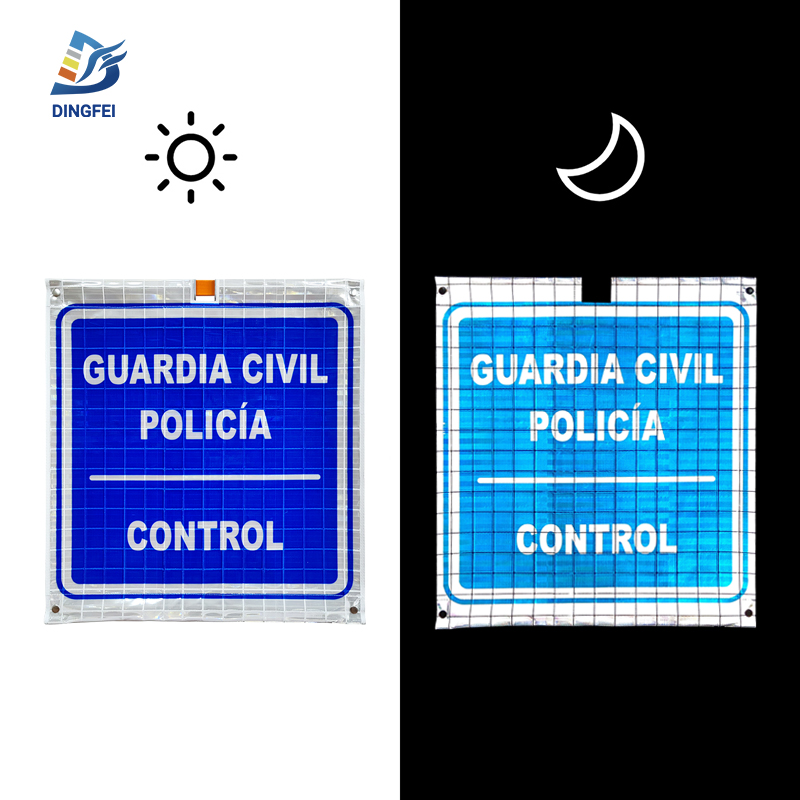 Guardia Civil Policia Control Reflective Folding Warning Sign ...