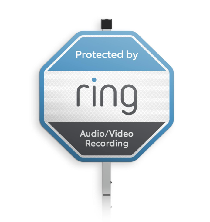 Reflective Ring Security Aluminum Yard Signs | Prismatic reflective ...