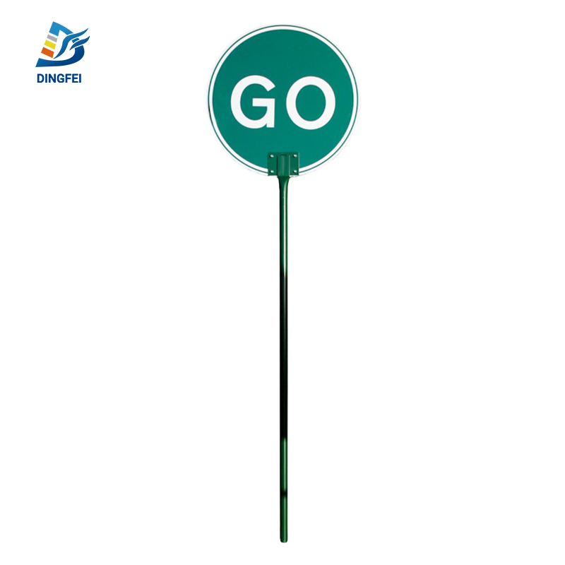 Stop Go Signs with Handle | Prismatic reflective film, PVC cone sleeve ...